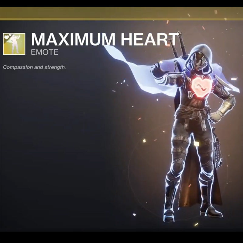 Destiny 2 - Maximum Heart Emote - Code Only – Destiny Emblems